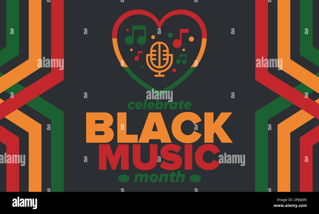 Black Music Month in June. African-American Music Appreciation Month ...