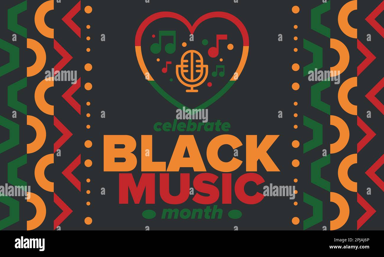 Black Music Month in June. African-American Music Appreciation Month ...