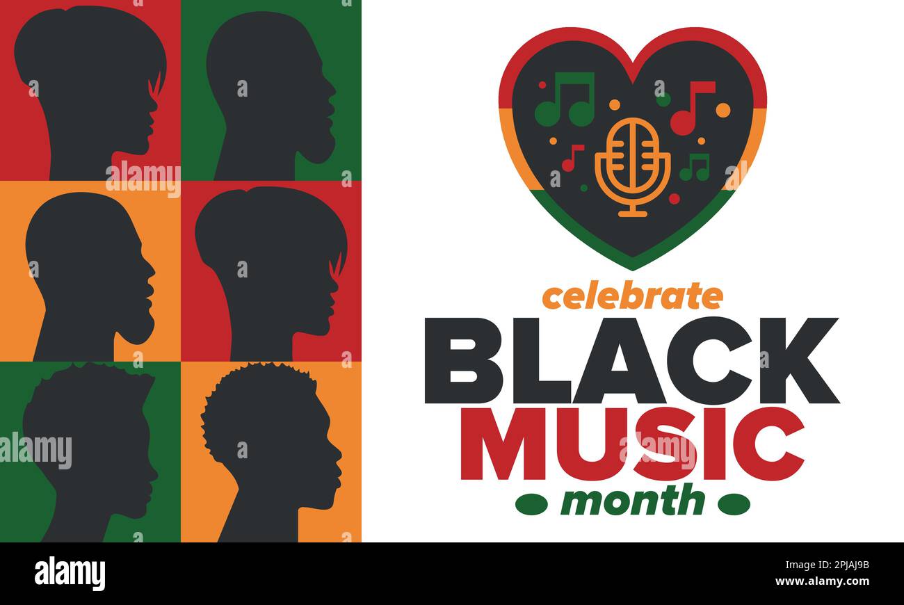 Black Music Month in June. African-American Music Appreciation Month ...