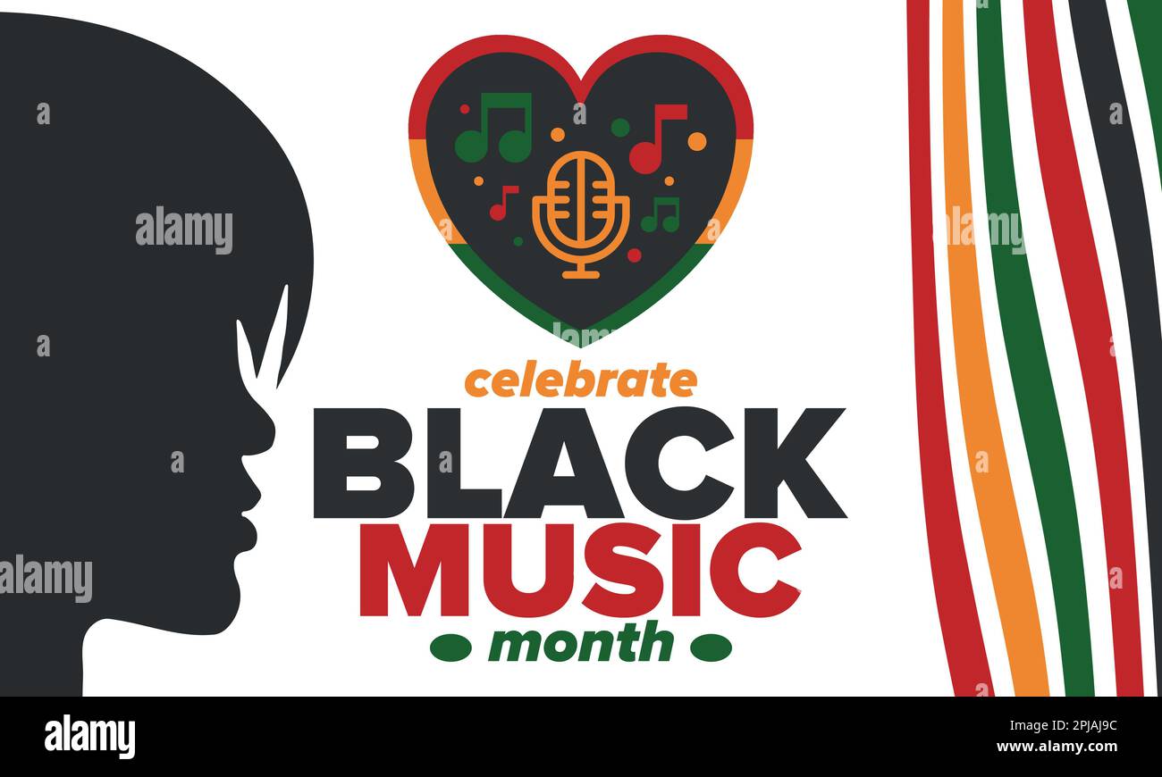 Black Music Month in June. African-American Music Appreciation Month ...