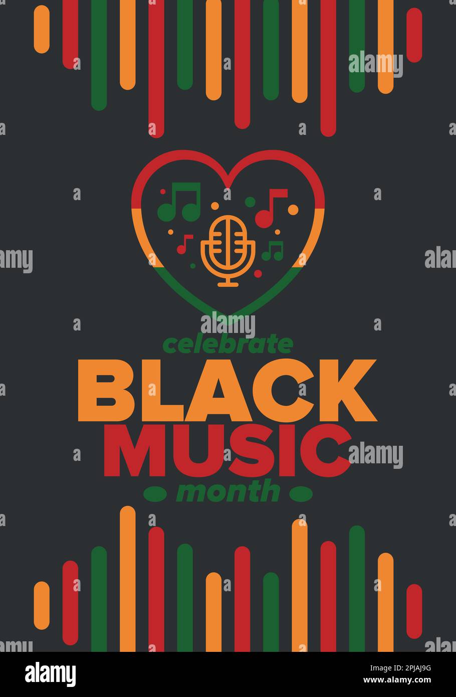 Black Music Month in June. African-American Music Appreciation Month ...