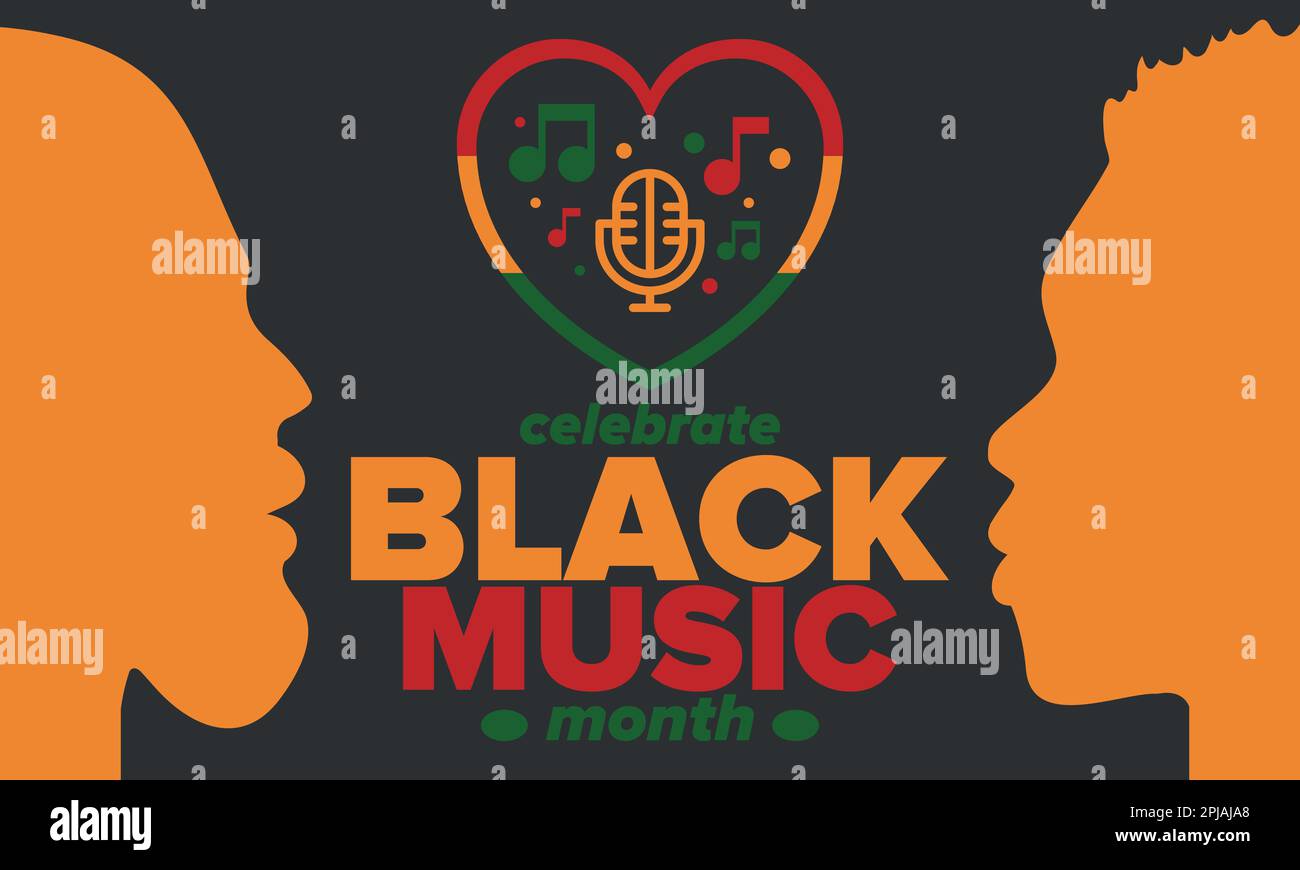 Black Music Month in June. African-American Music Appreciation Month ...
