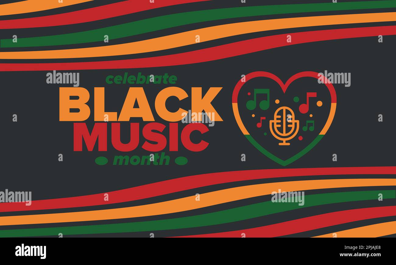 Black Music Month in June. African-American Music Appreciation Month ...
