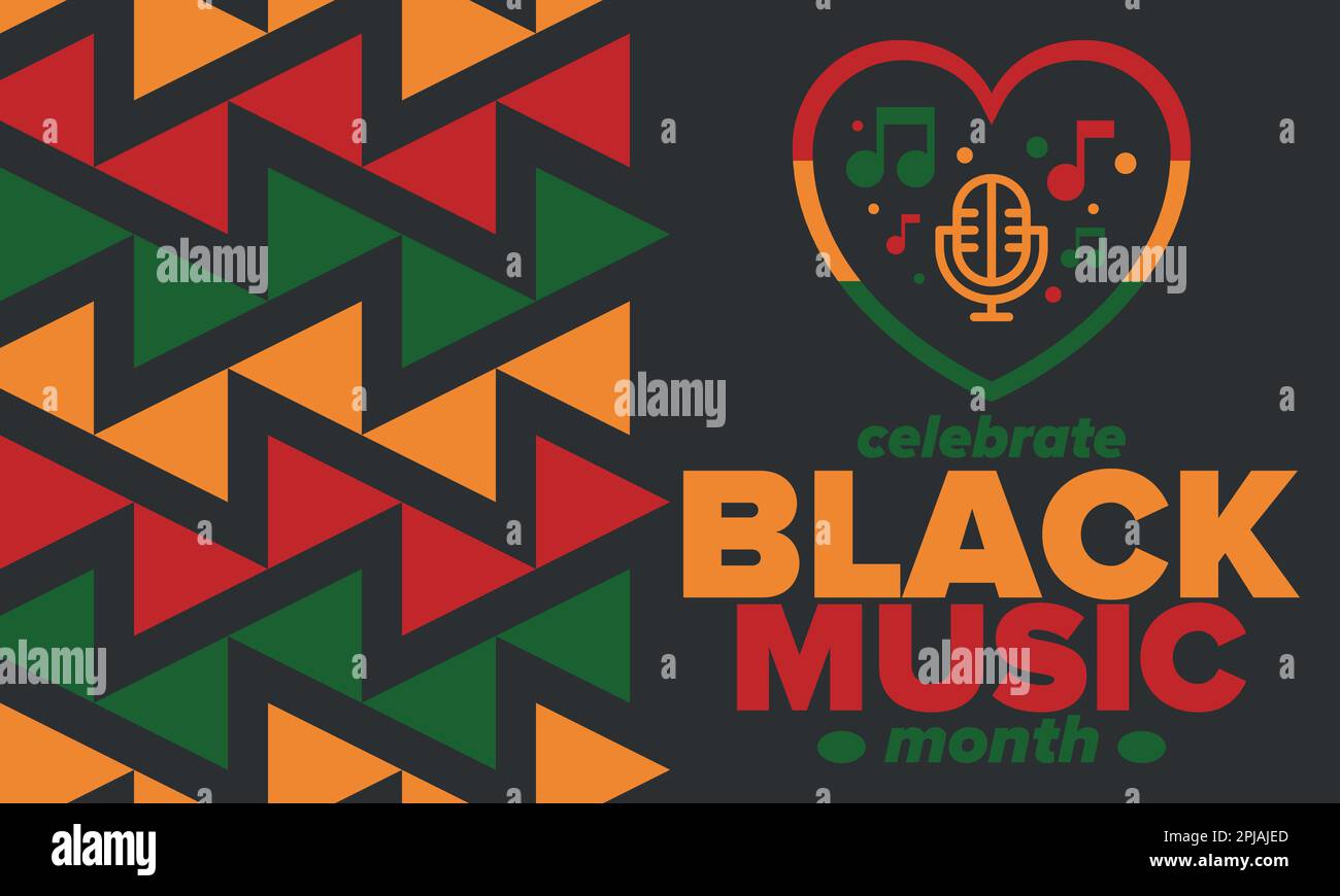 Black Music Month in June. African-American Music Appreciation Month ...