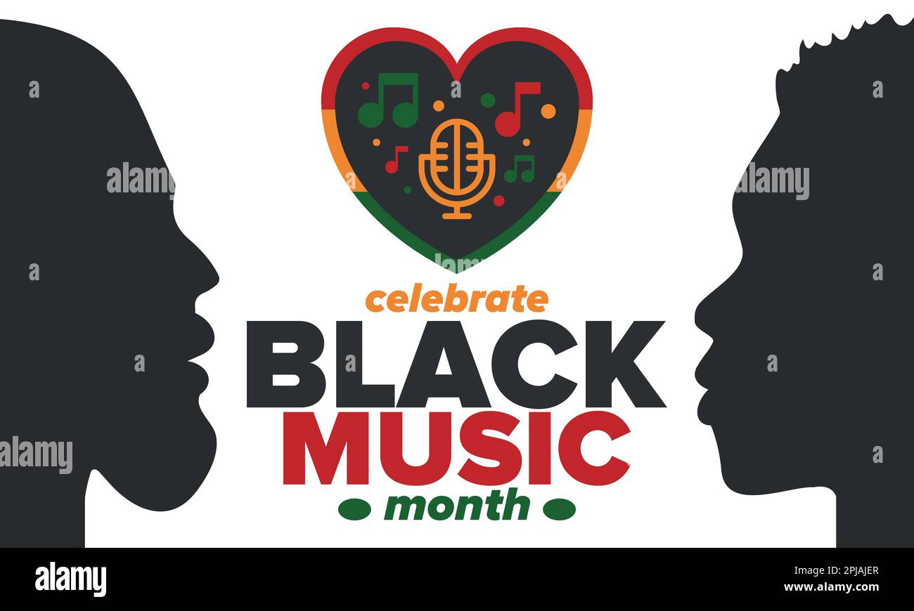 Black Music Month in June. African-American Music Appreciation Month ...