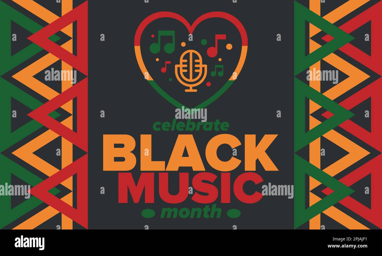 Black Music Month in June. African-American Music Appreciation Month ...