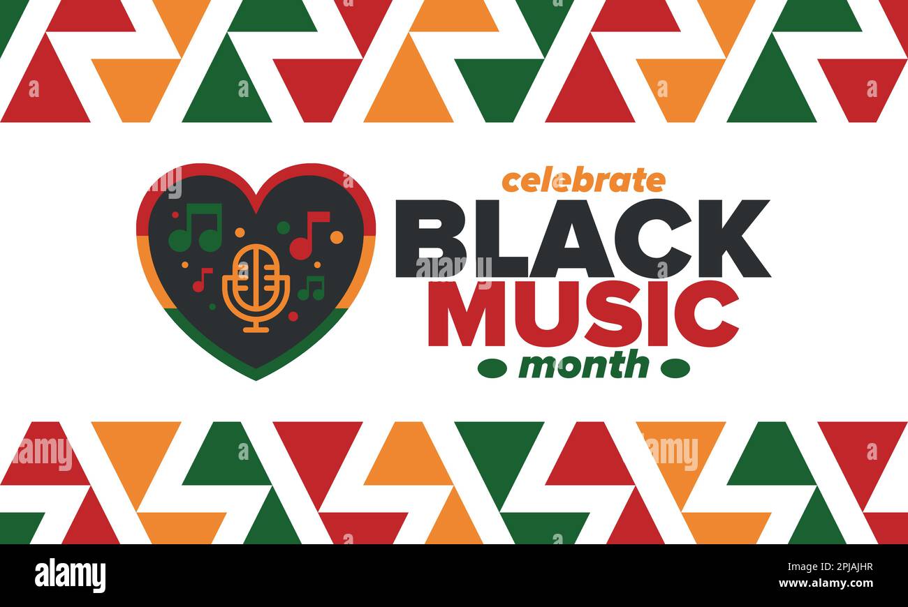 Black Music Month in June. African-American Music Appreciation Month ...