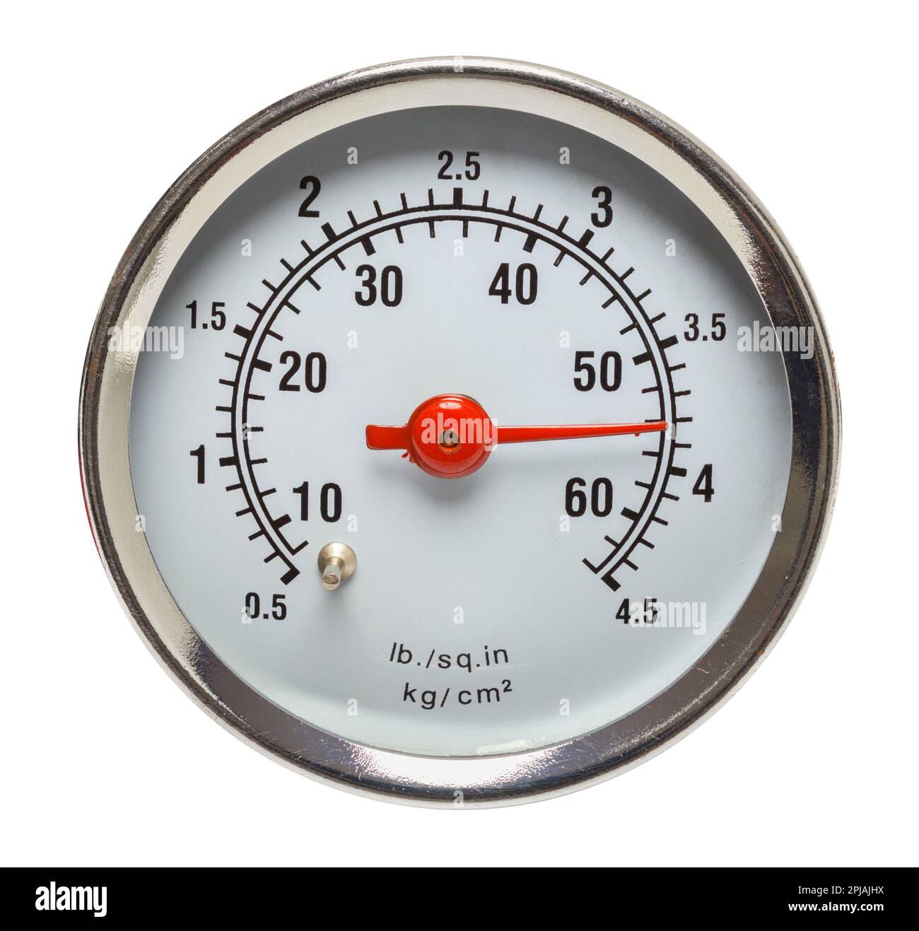 Air Preasure Meter Cut Out on White Stock Photo - Alamy
