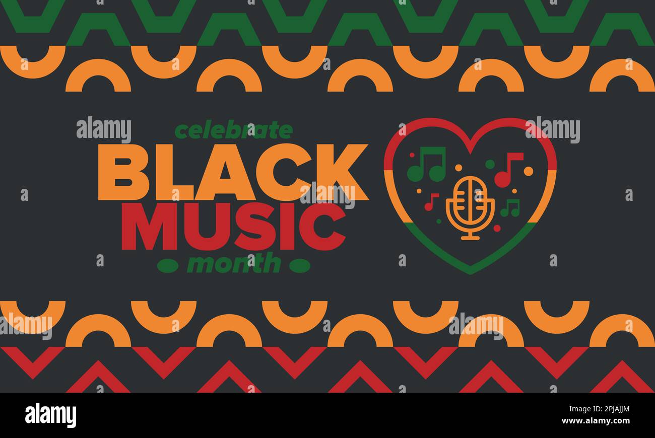 Black Music Month in June. African-American Music Appreciation Month ...