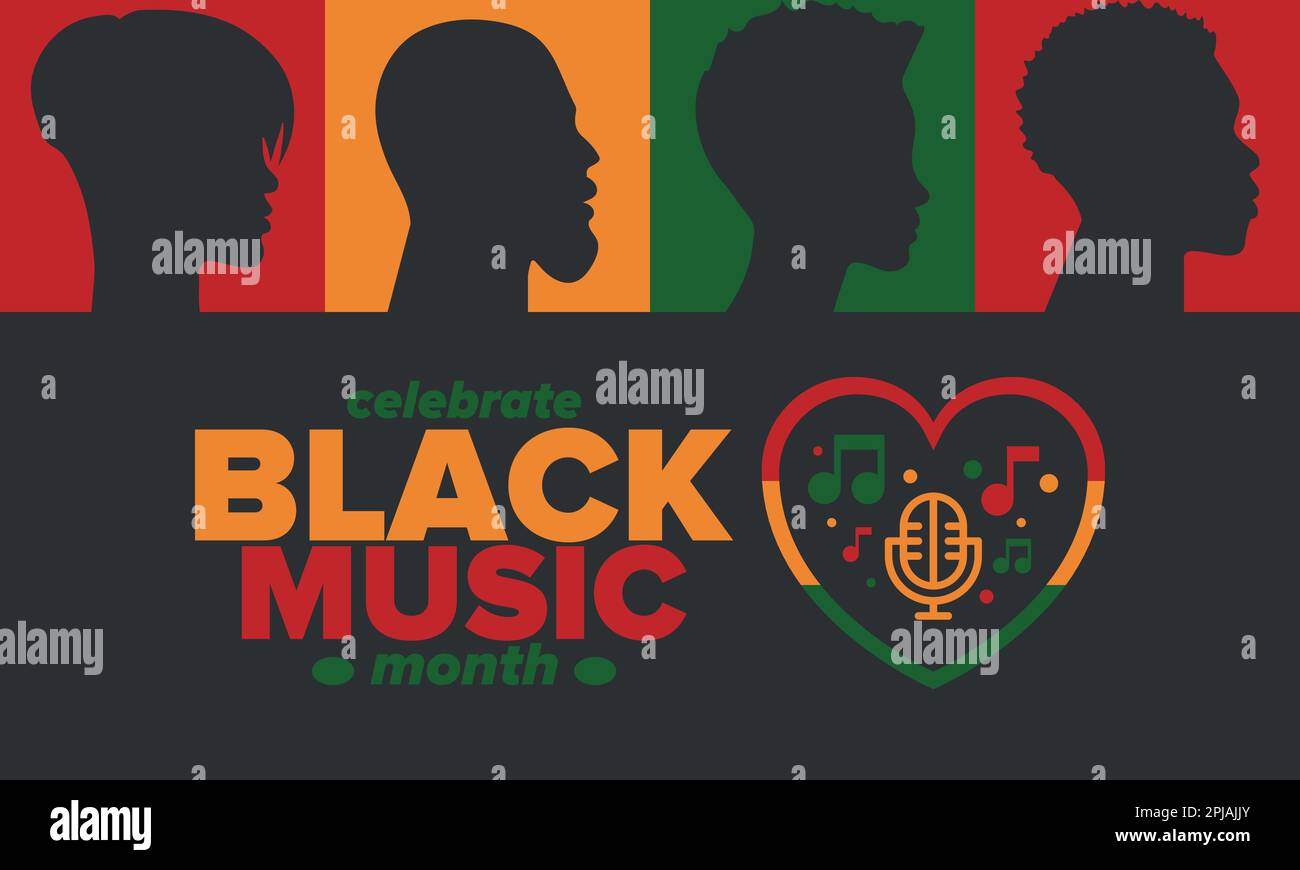 Black Music Month in June. African-American Music Appreciation Month ...