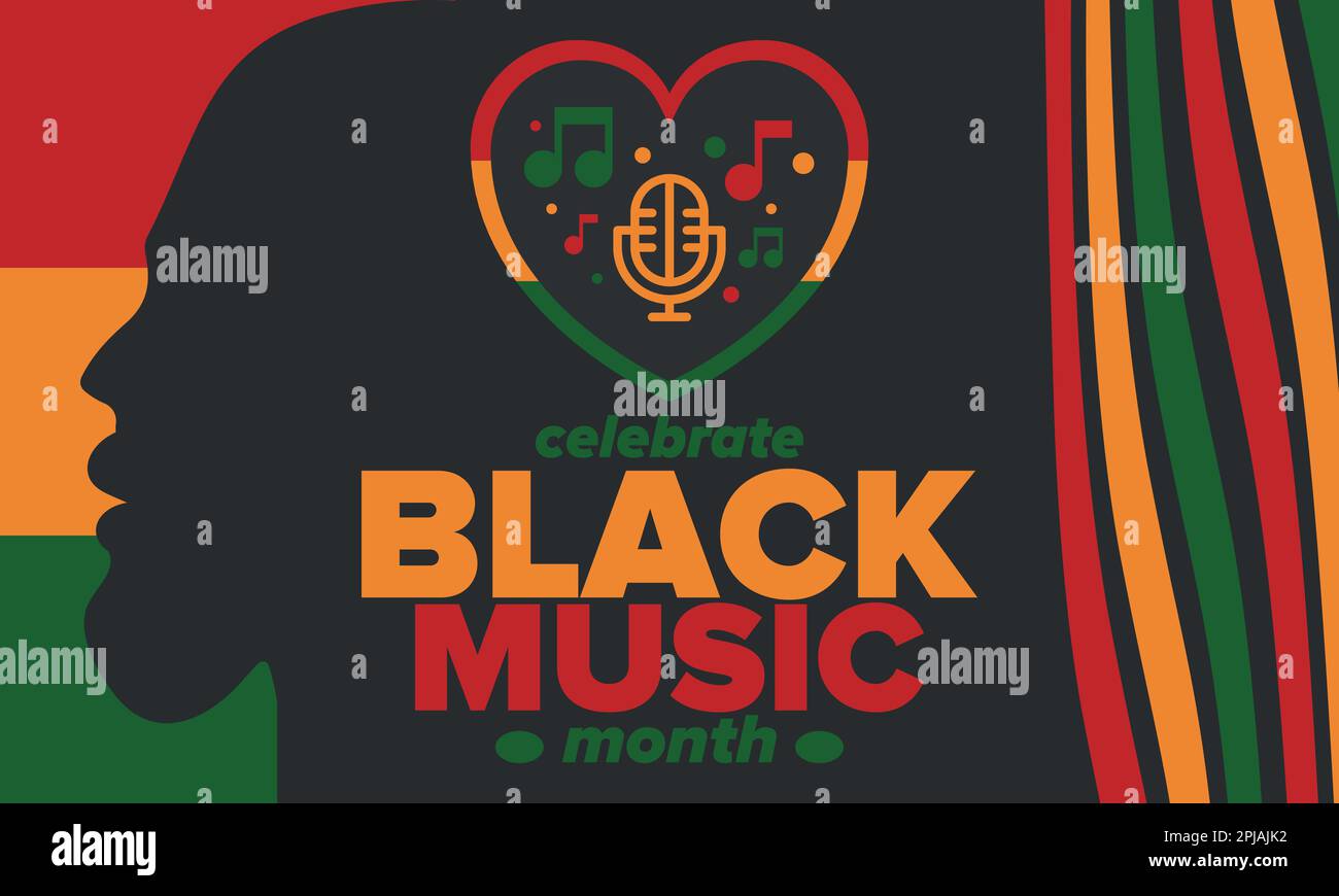 Black Music Month in June. African-American Music Appreciation Month ...