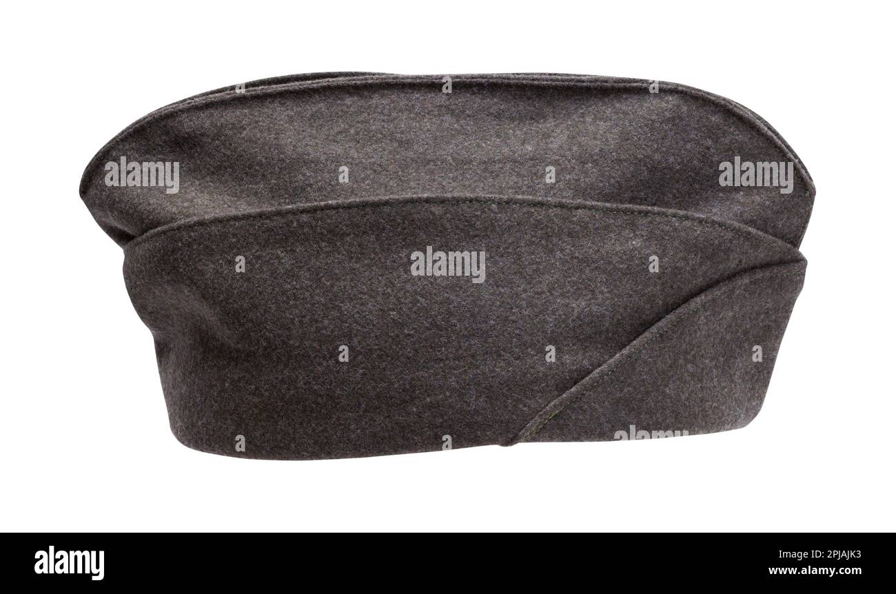 Wool Army Hat Side View Cut Out on White Stock Photo - Alamy