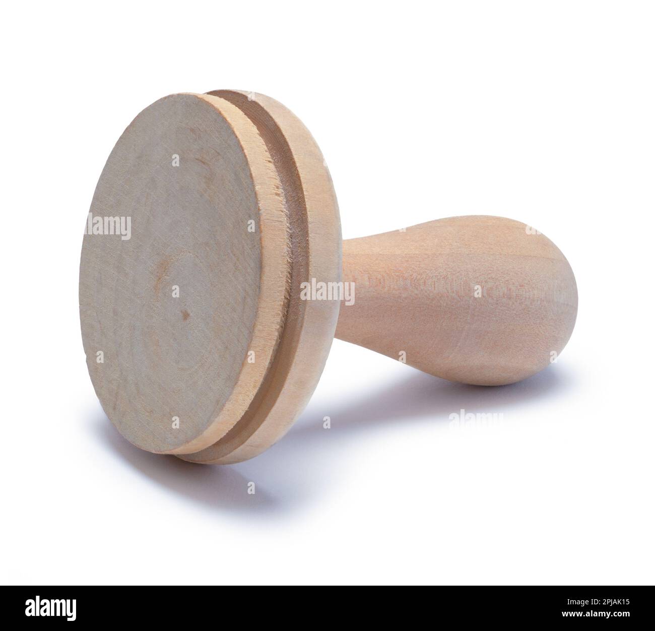 Tipped Wood Stamper Cut Out on White Stock Photo - Alamy