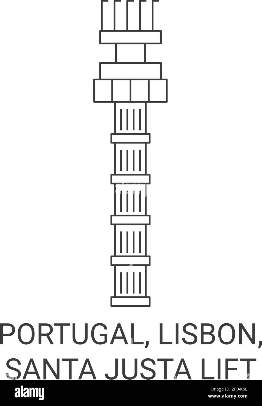 Elevador lisbon Stock Vector Images - Alamy