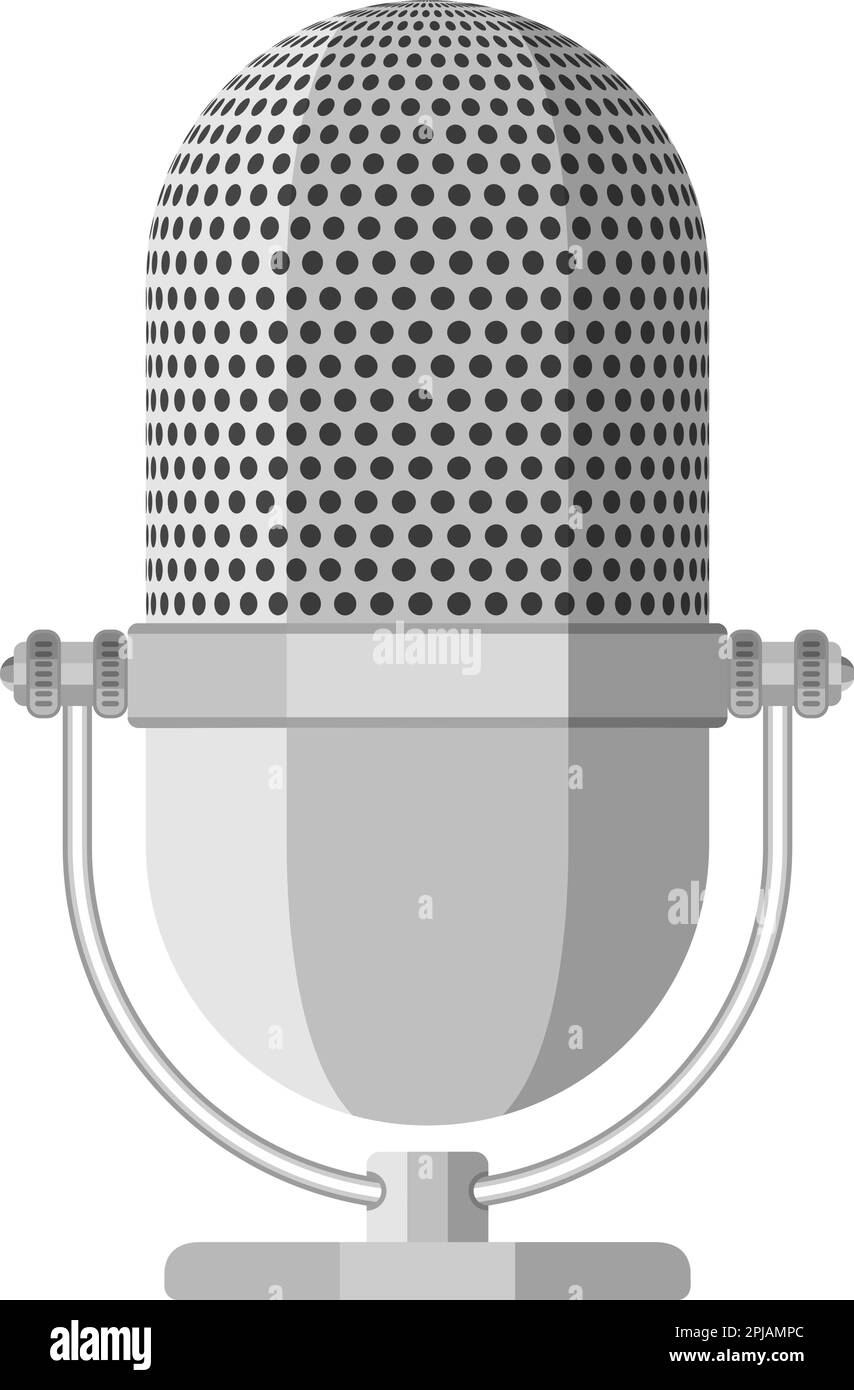 Flat microphone, vector eps10 illustration Stock Vector Image & Art - Alamy