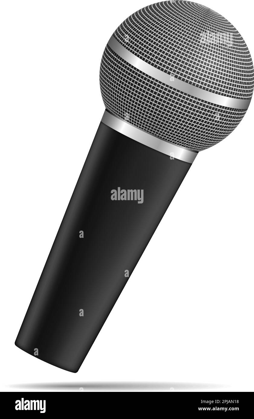 Microphone on white background, vector eps10 illustration Stock Vector ...