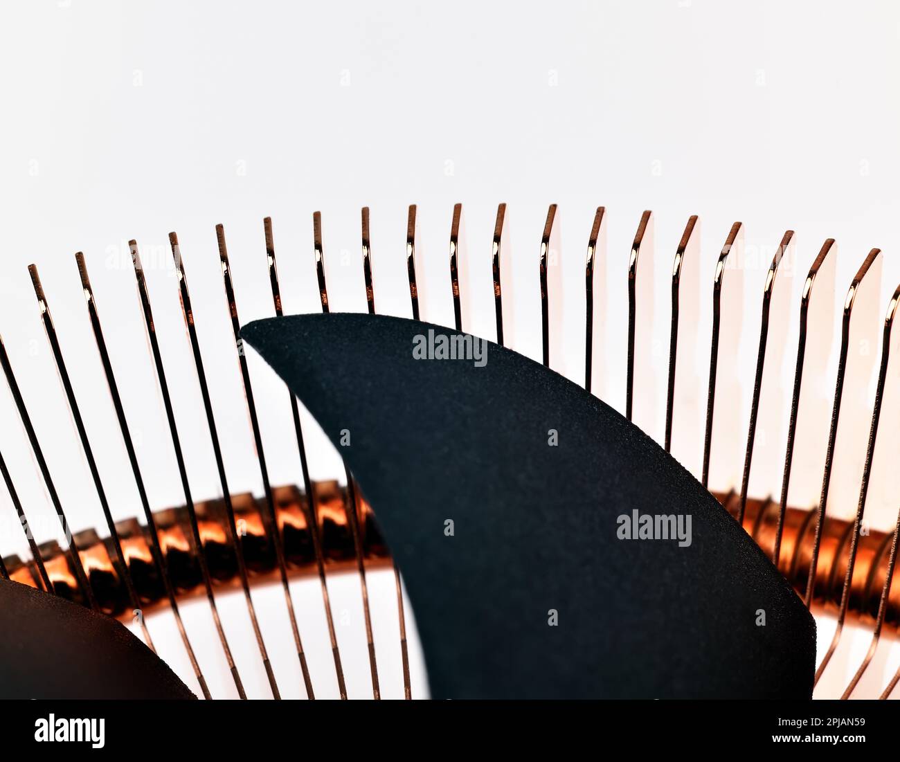Copper CPU Cooler, Extra close up Stock Photo - Alamy