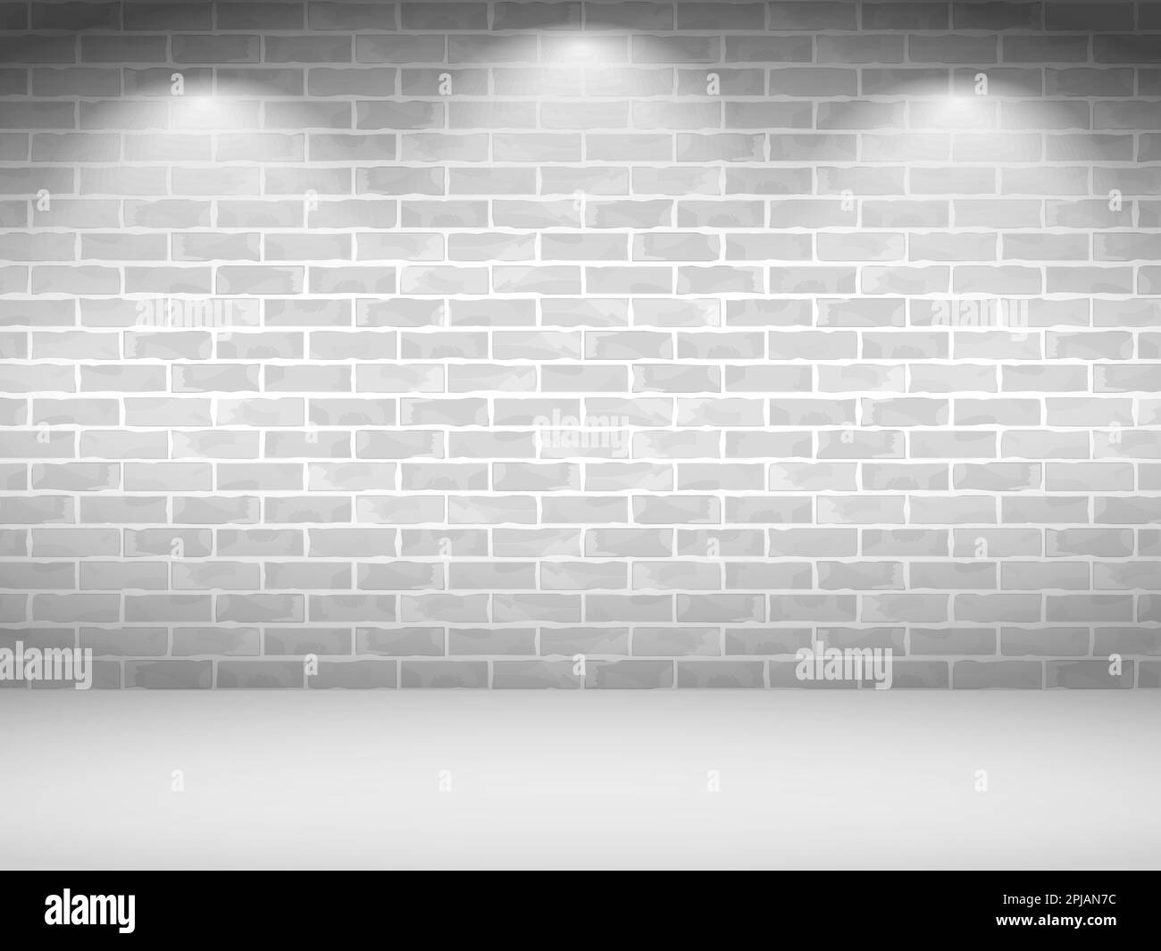 Old white brick wall, vector eps10 illustration Stock Vector Image ...