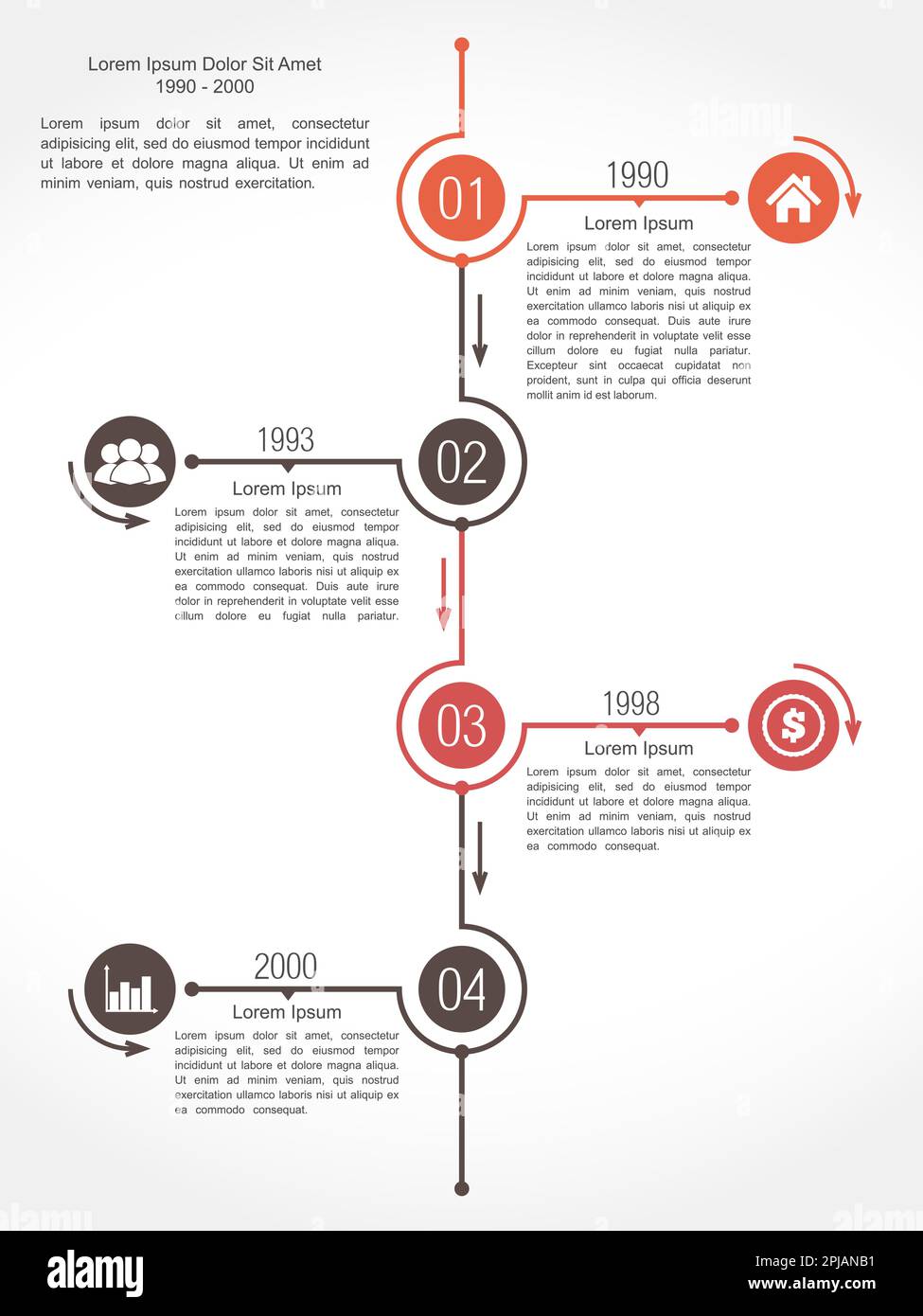 Timeline design template, vector eps10 illustration Stock Vector Image ...