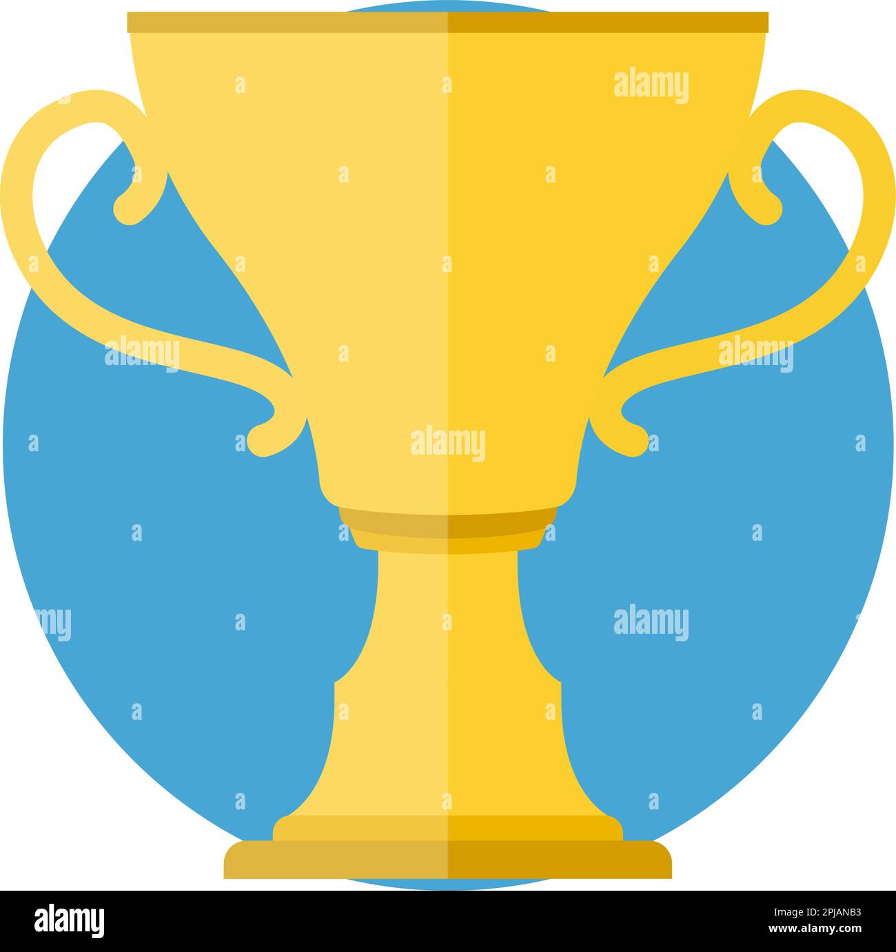 Simple golden cup, flat design, vector eps10 illustration Stock Vector ...