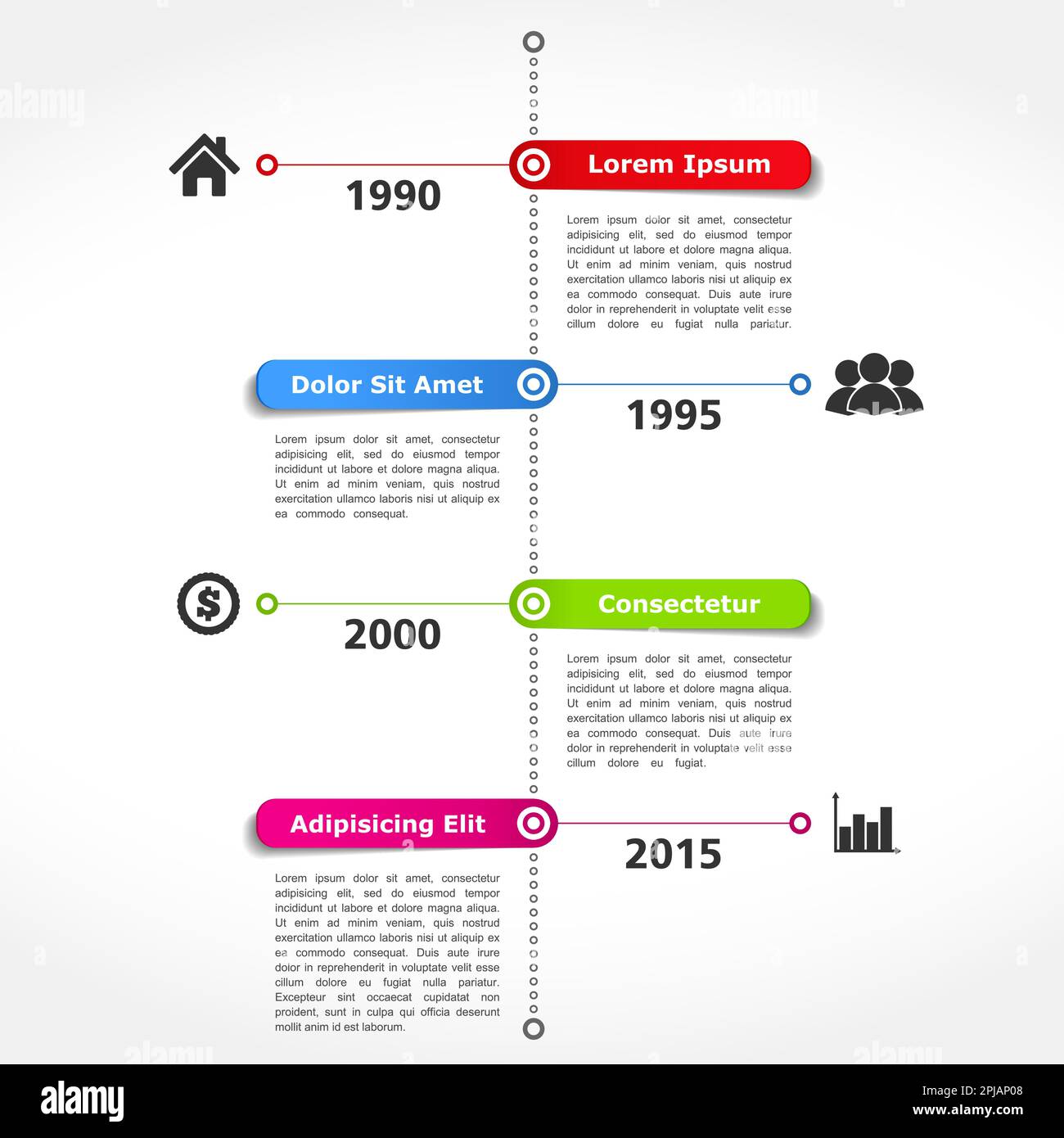 Infographics timeline design template, vector eps10 illustration Stock ...