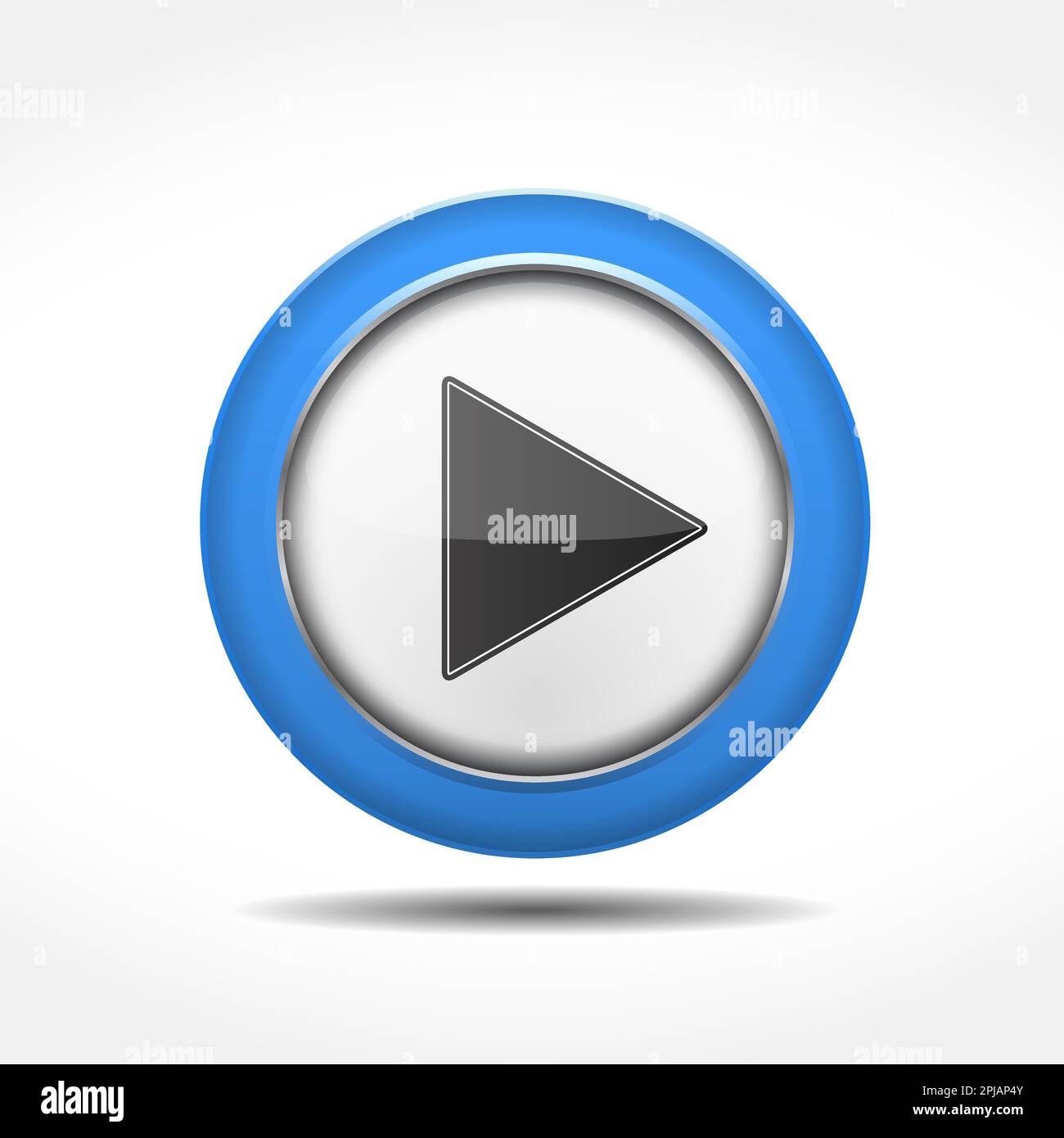 Blue play button, vector eps10 illustration Stock Vector Image & Art ...
