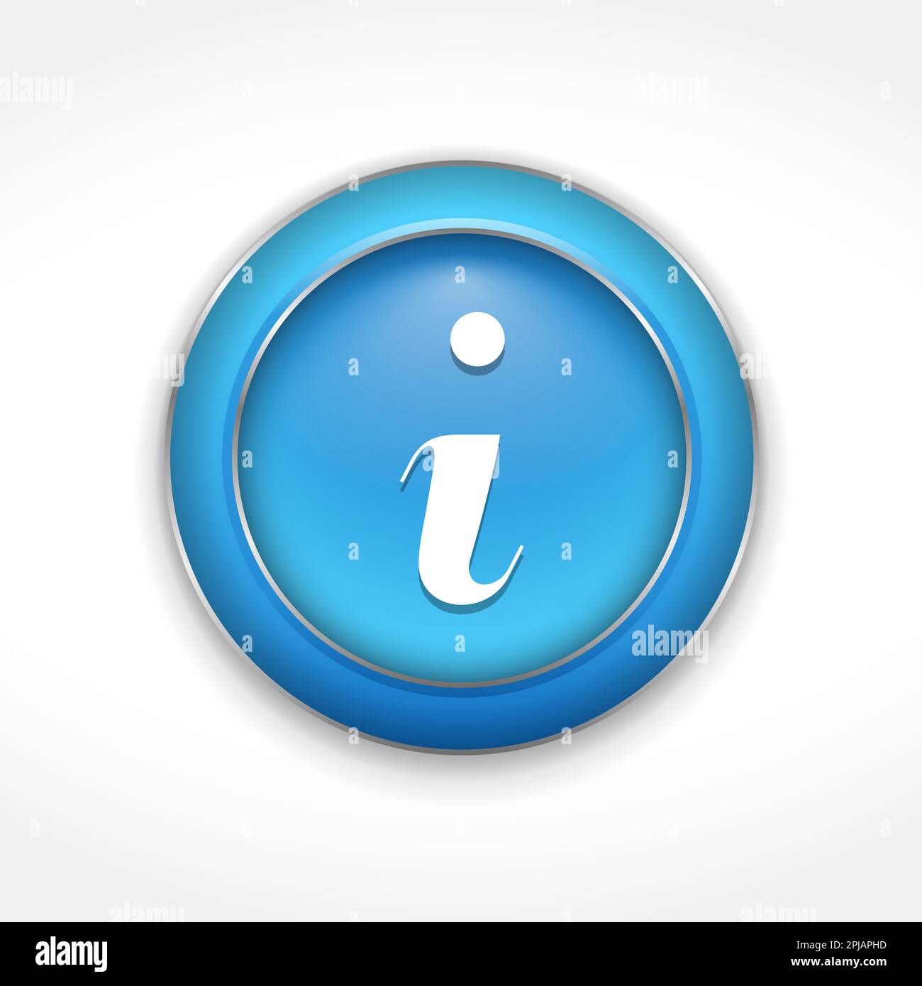 Blue button with information symbol, vector eps10 illustration Stock ...