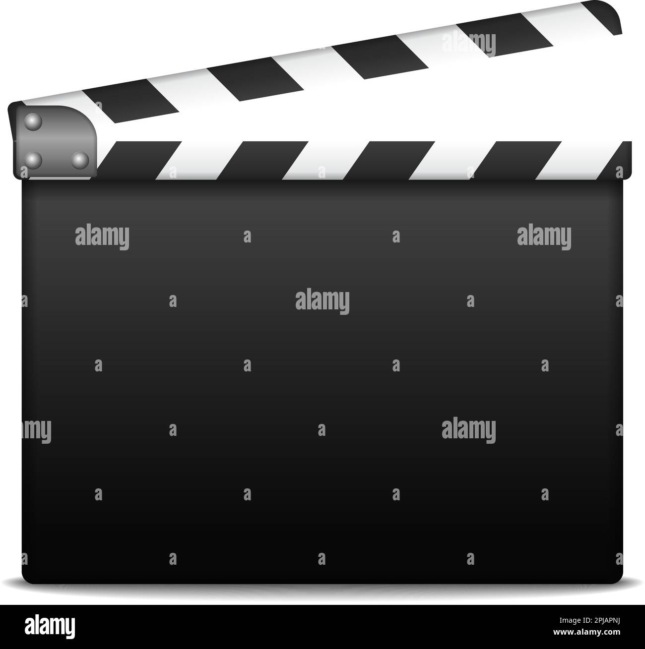 Blank clapper board on white background, vector eps10 illustration ...
