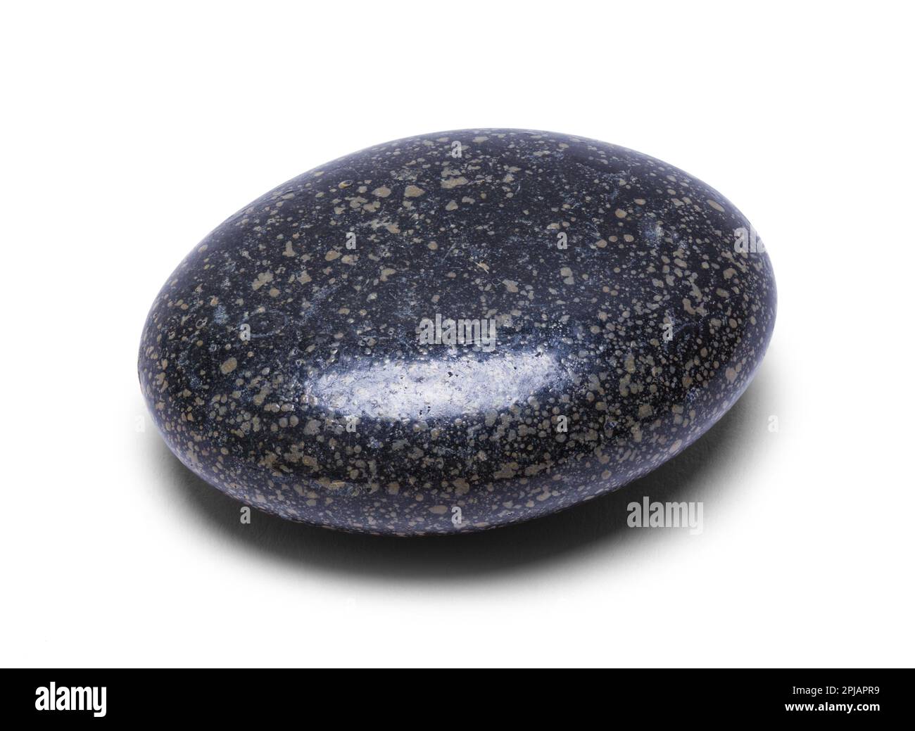 Black Oval Rock Cut Out on White Stock Photo - Alamy