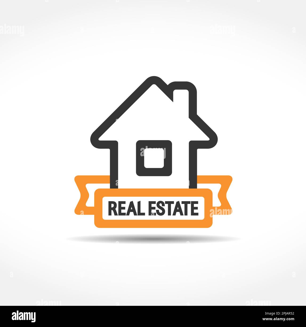 Real estate icon, vector eps10 illustration Stock Vector Image & Art ...
