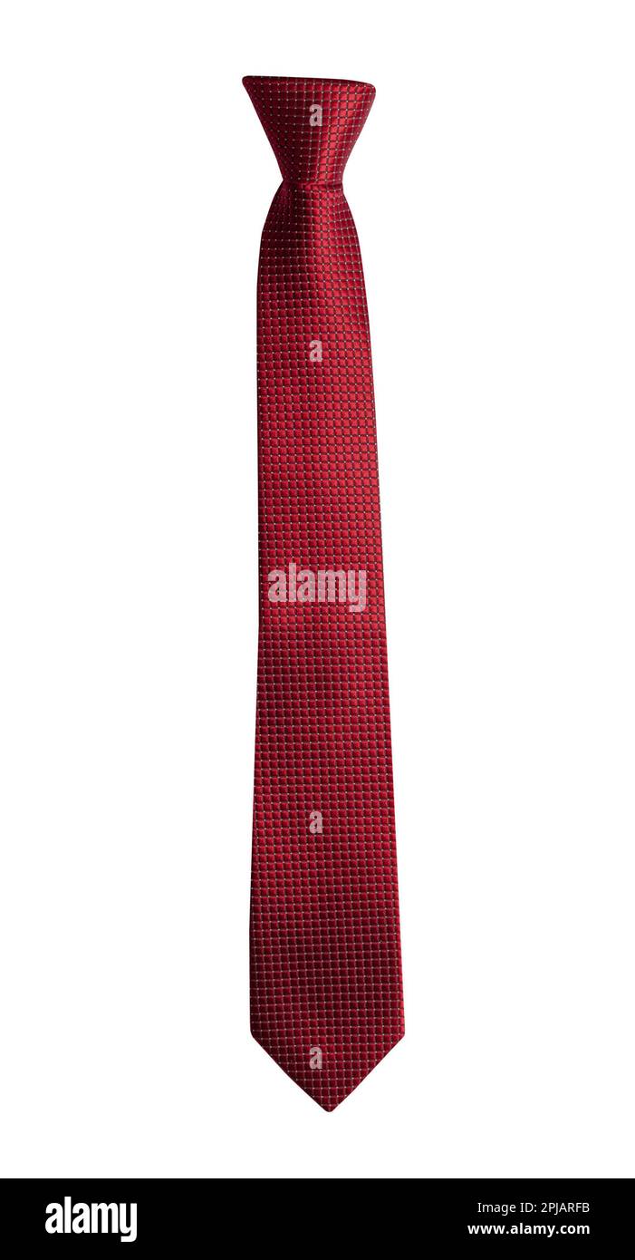 Red Tie Clip On Cut Out on White Stock Photo - Alamy