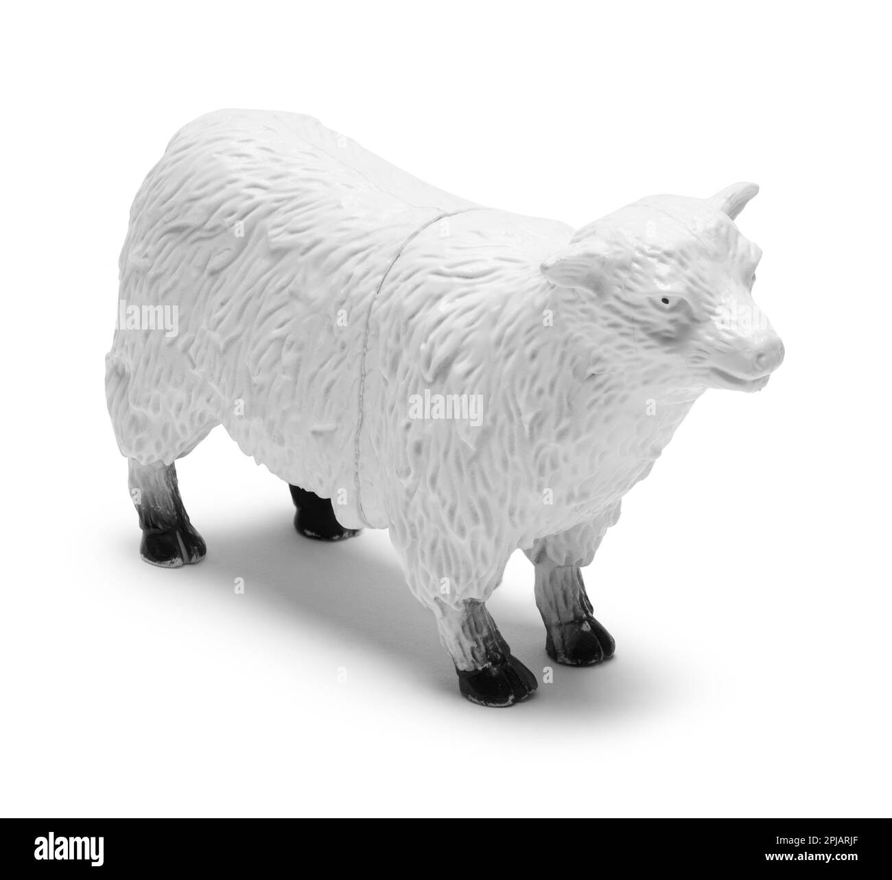 Toy Plastic Sheep Cut Out on White Stock Photo - Alamy