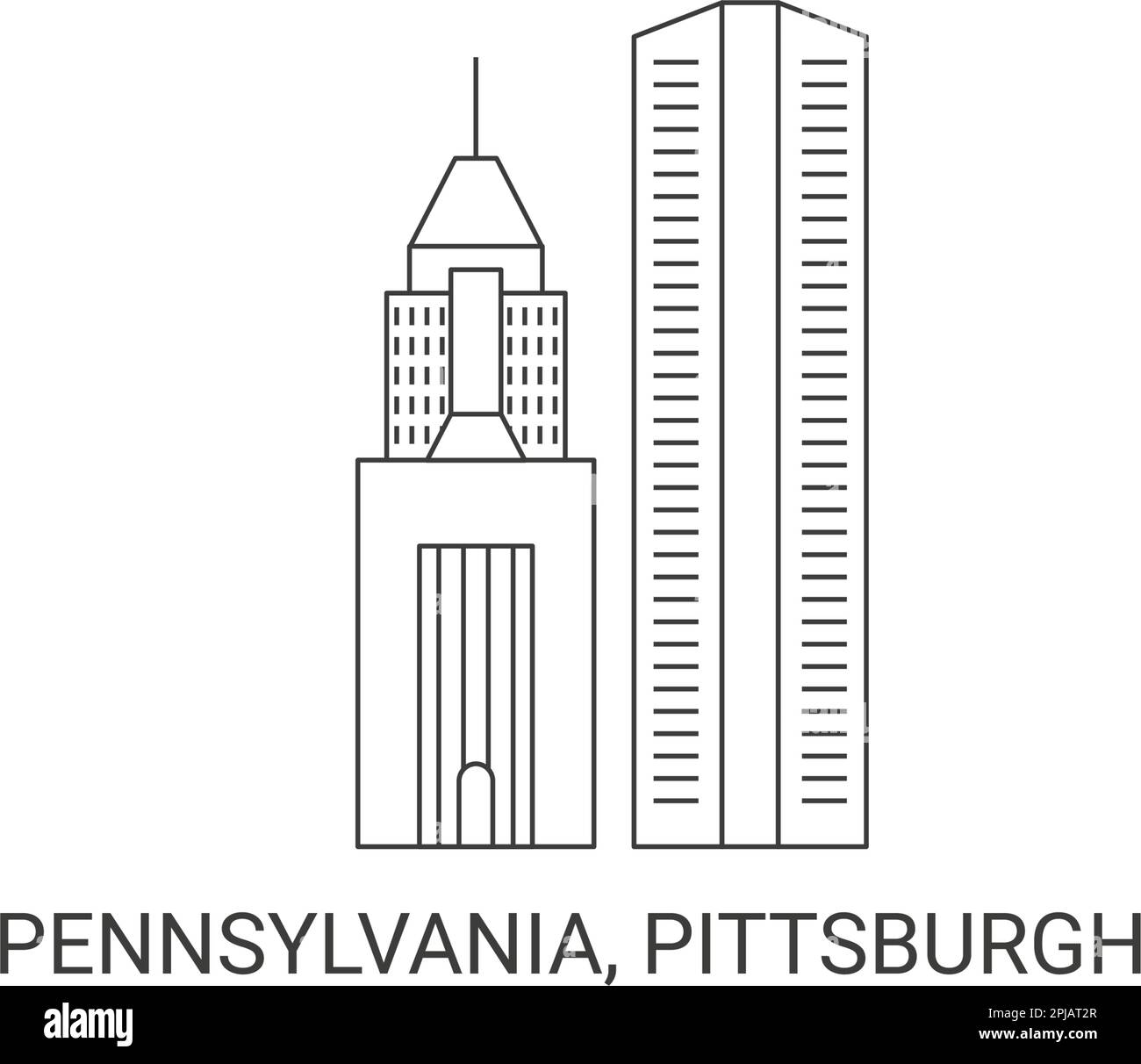 Pittsburgh skyline view Cut Out Stock Images & Pictures - Alamy