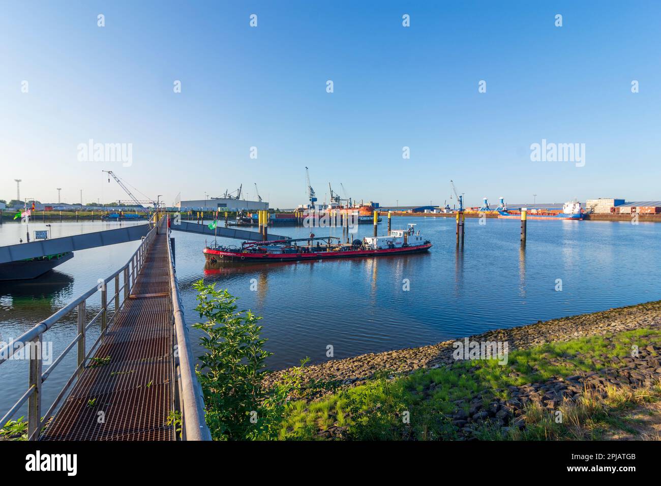 Bremen: port Neustädter Hafen in , Bremen, Germany Stock Photo - Alamy