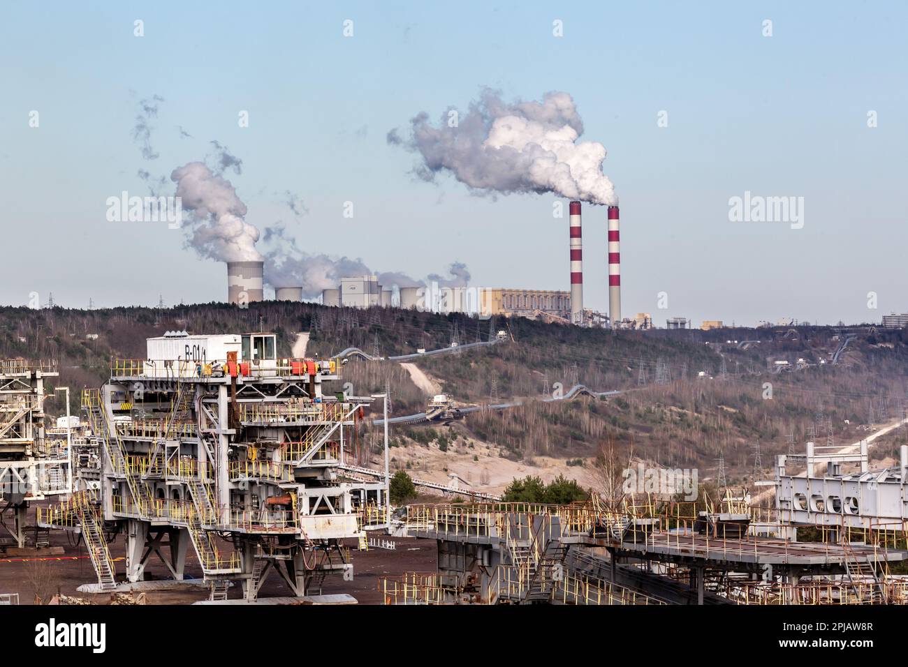 Belchatow, Poland. 29th Mar, 2023. A view of the equipment of the ...