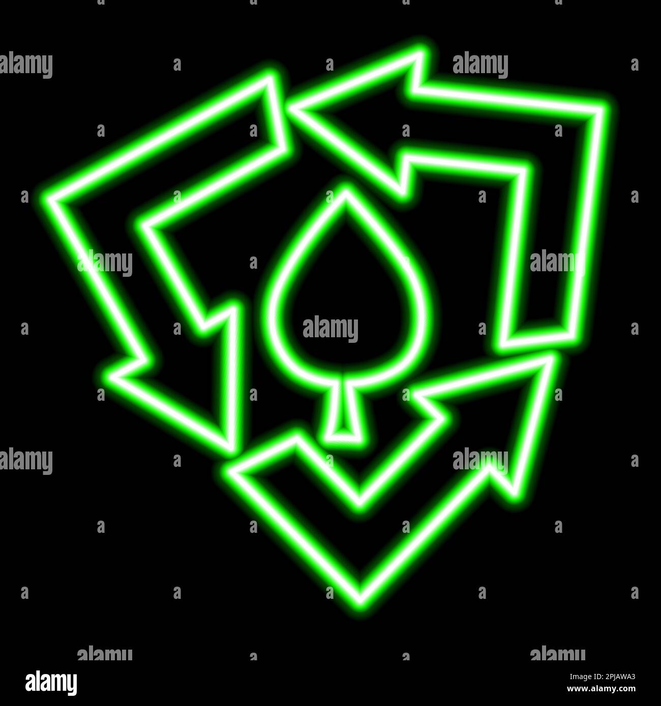 Neon plastic recycling and waste icon Stock Vector Image & Art - Alamy