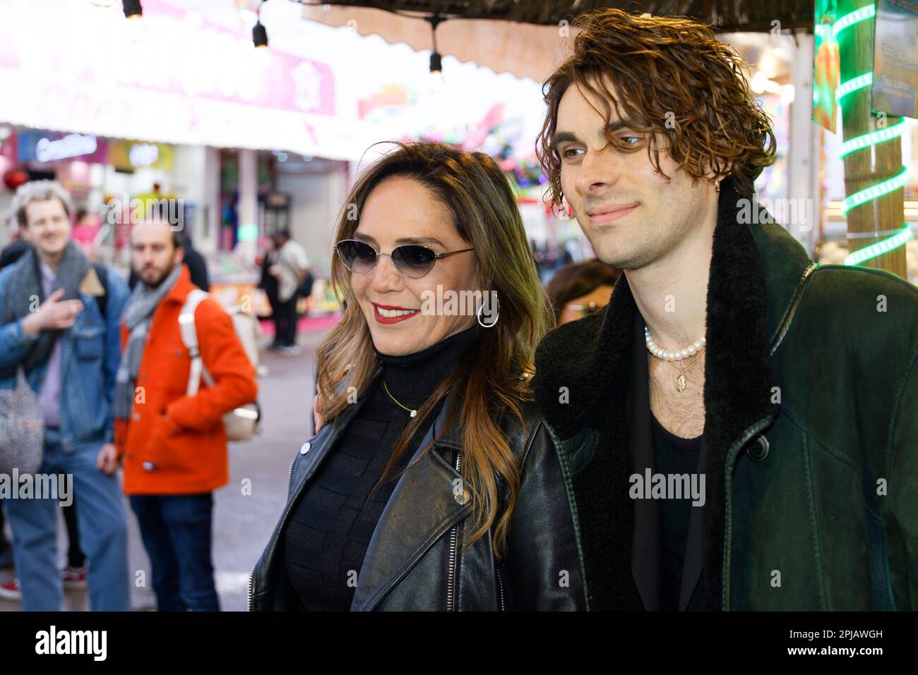 Paris, France. 31st Mar, 2023. Singrid Campion and Singer Antoine Wend ...