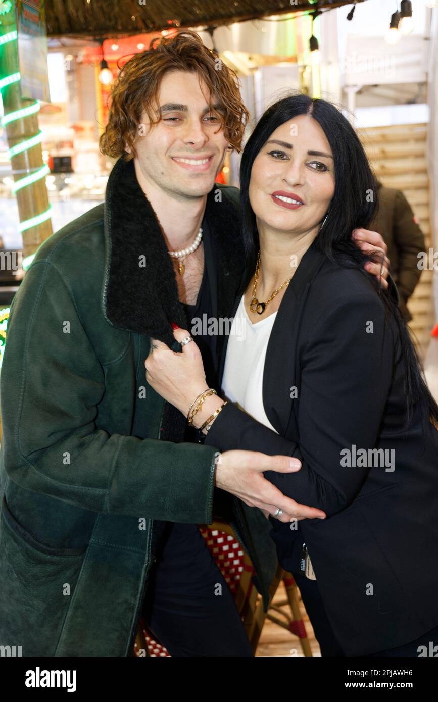 Paris, France. 31st Mar, 2023. Singer Antoine Wend and Sylvie Ortega ...