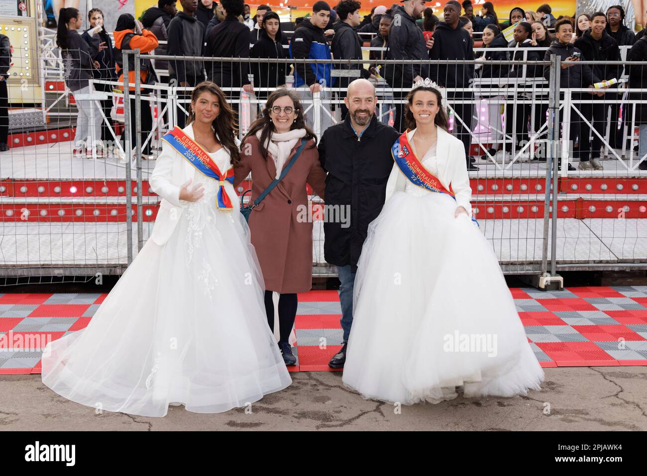 Paris, France. 31st Mar, 2023. Miss Foire du Trone Esmeralda 2023 ...