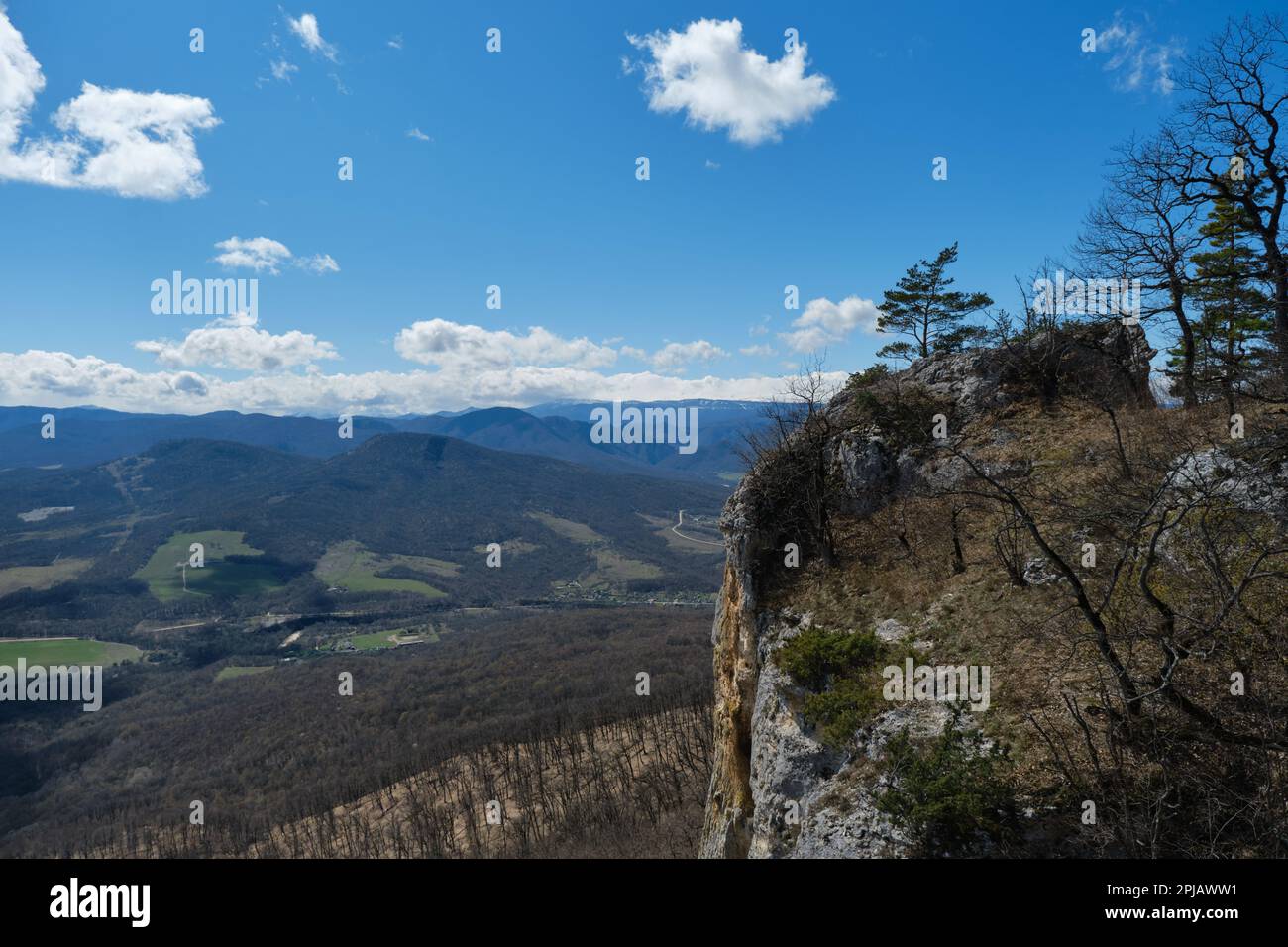 Beautiful view Caucasian Mountain range, nature reserve in Republic ...