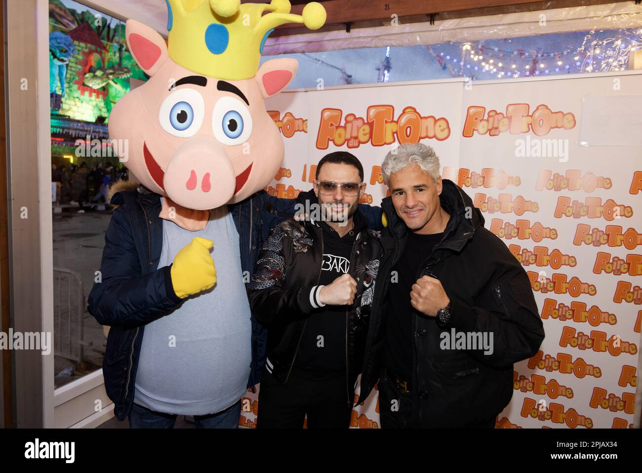 Paris, France. 31st Mar, 2023. Troni, singer Gregory Bakian and Farid ...