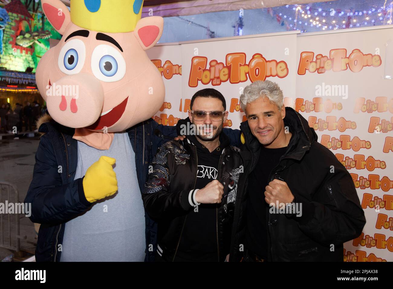 Paris, France. 31st Mar, 2023. Troni, singer Gregory Bakian and Farid ...