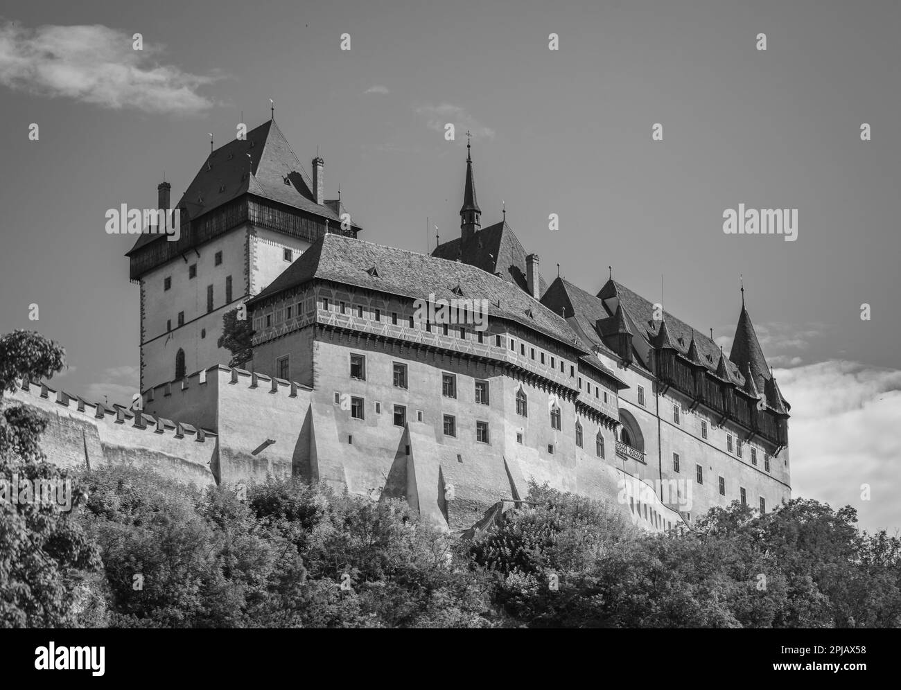 KARLSTEJN, CZECH REPUBLIC, EUROPE - Karlstejn Castle in Bohemia Stock ...