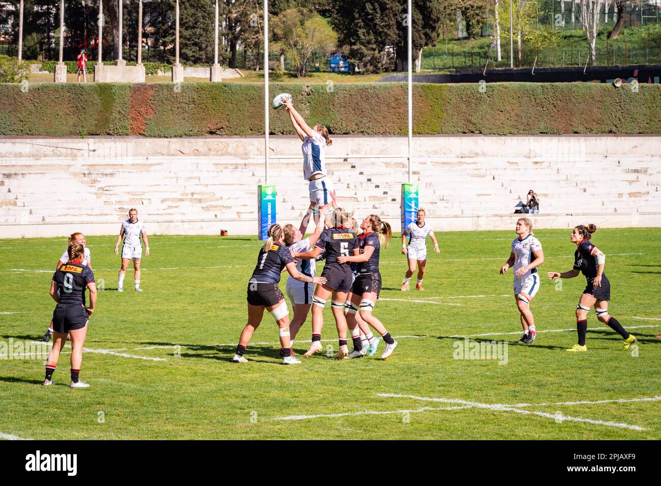 Madrid, Madrid, Spain. 1st Apr, 2023. Alycia Washington (USA) in action ...
