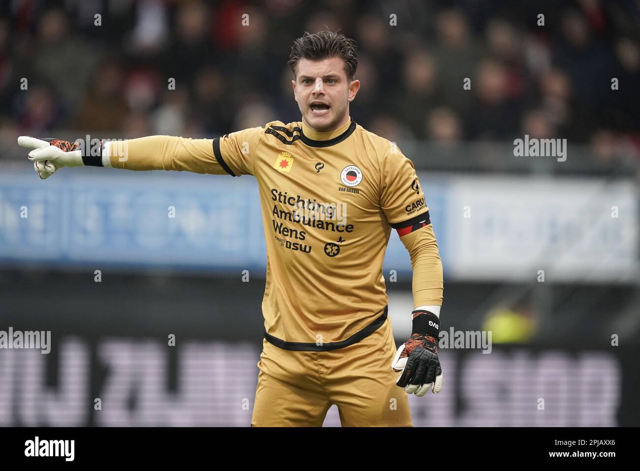 ROTTERDAM - (lr) sbv Excelsior goalkeeper Stijn van Gassel new captain ...
