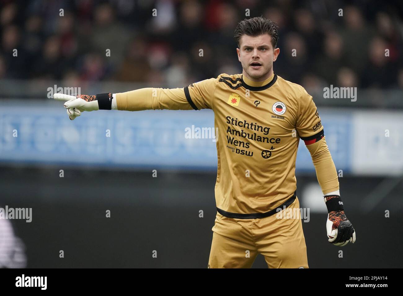 ROTTERDAM - (lr) sbv Excelsior goalkeeper Stijn van Gassel new captain ...