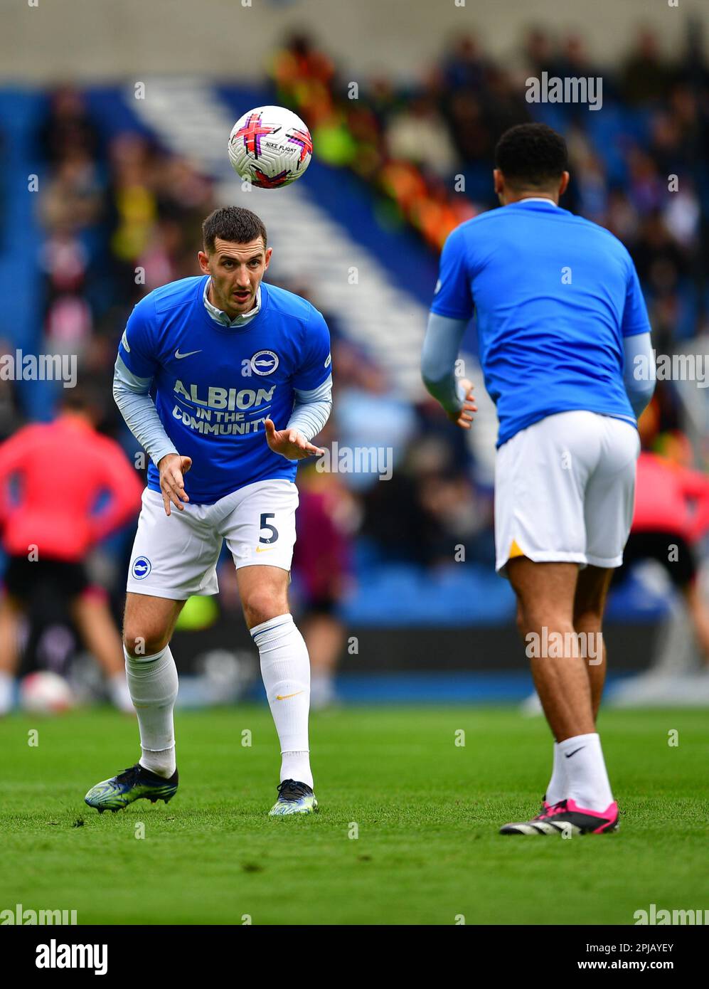 Brighton, UK. 01st Apr, 2023. Lewis Dunk of Brighton and Hove Albion ...
