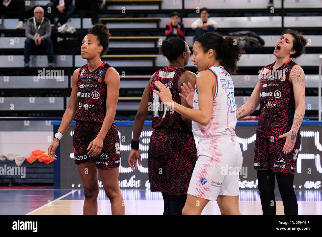 Campobasso, Italy. 30th Mar, 2023. L-R Moore Tinara Nicole, Holmes ...