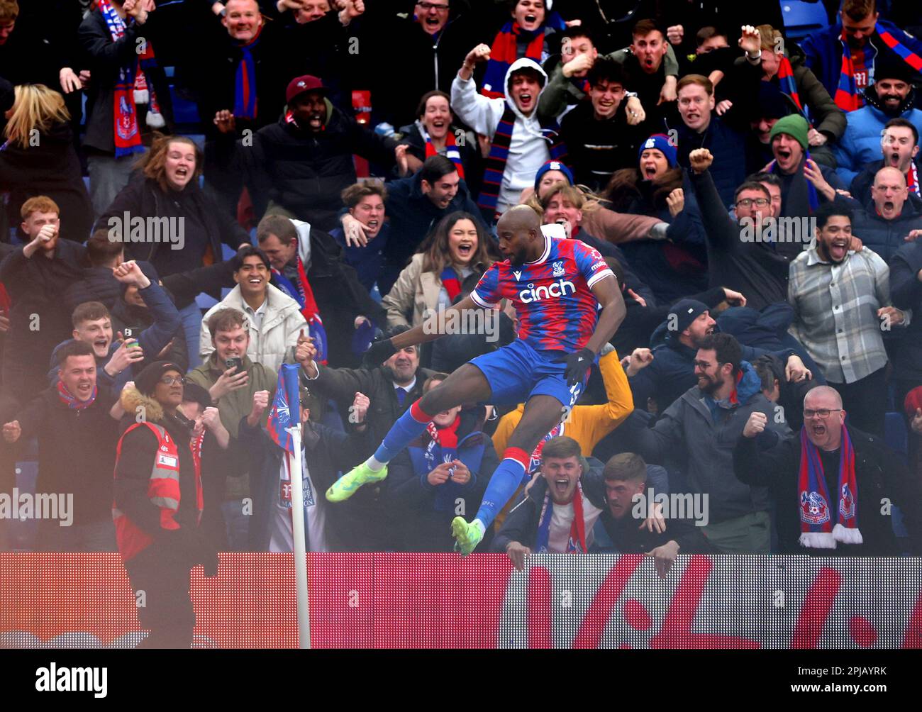 Crystal Palace's Jean-Philippe Mateta celebrates scoring their side's ...