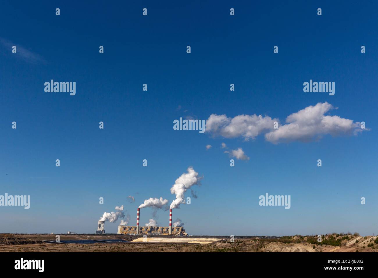 Belchatow, Poland. 29th Mar, 2023. A view of PGE Power Station in ...